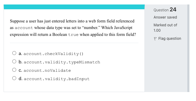 Solved What does the following JavaScript code accomplish? | Chegg.com