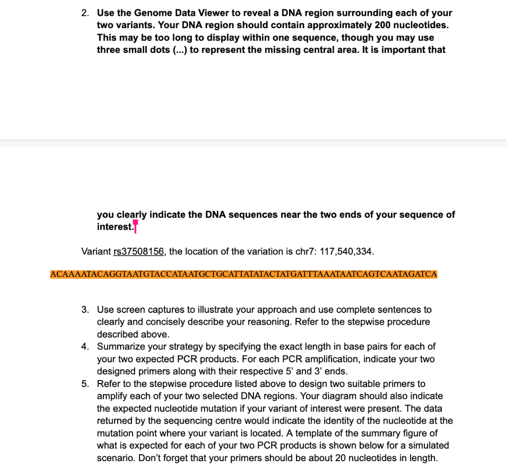 2. Use the Genome Data Viewer to reveal a DNA region | Chegg.com