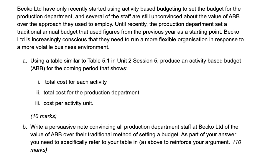 Solved Read through the information below and answer the | Chegg.com
