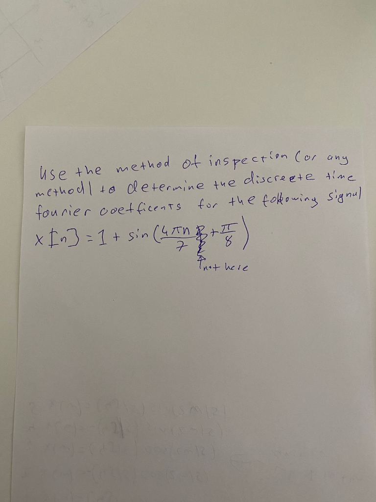 Solved Use the method of inspection (or any method I to | Chegg.com