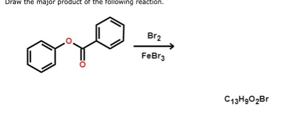Solved Draw the major product of the following reaction. Br2 | Chegg.com