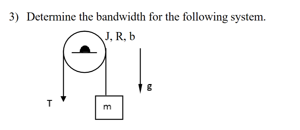 Solved 3) Determine the bandwidth for the following | Chegg.com
