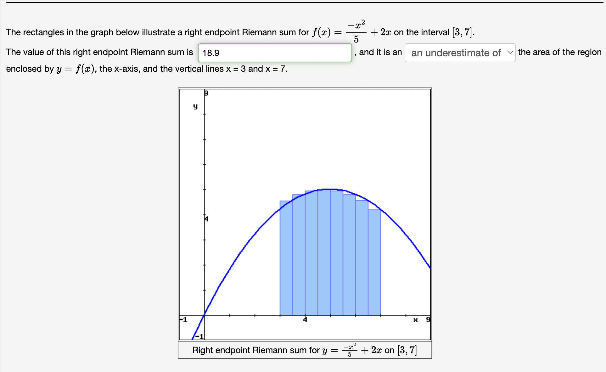 Solved The rectangles in the graph below illustrate a right | Chegg.com