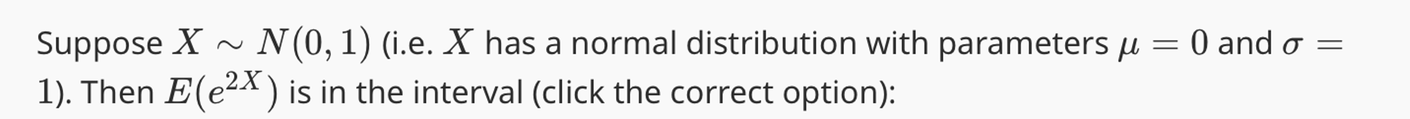 Solved Suppose x∼N(0,1) (i.e. x ﻿has a normal distribution | Chegg.com
