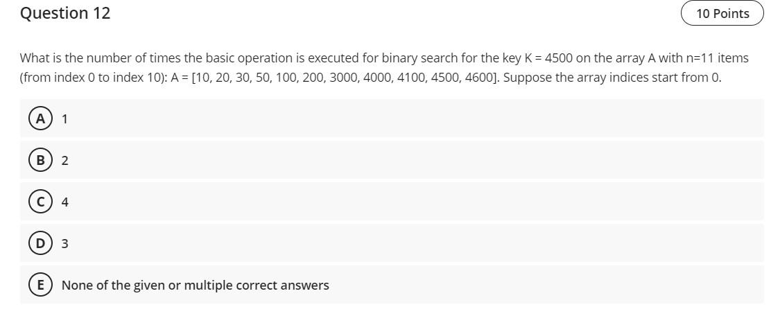 Solved What is the number of times the basic operation is | Chegg.com