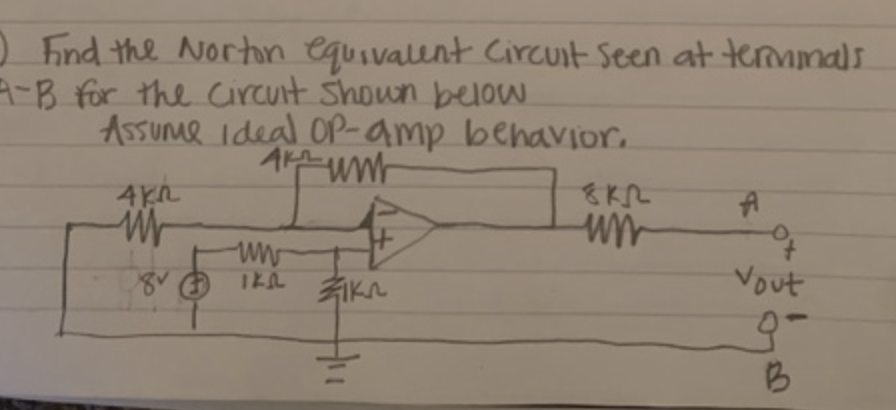 Solved Find the Norton equivalent circuit seen at terminals | Chegg.com
