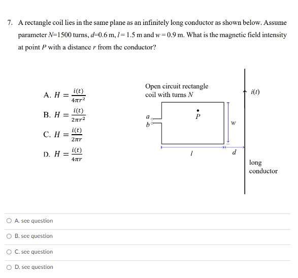 Solved A rectangle coil lies in the same plane as an | Chegg.com