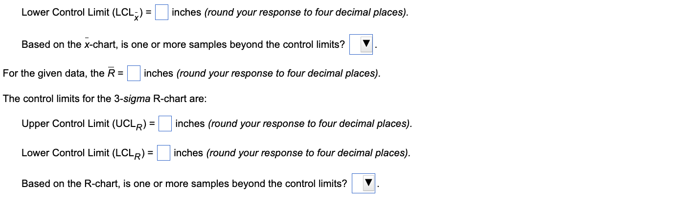Solved Refer to Table S6.1 - Factors for Computing_Control | Chegg.com
