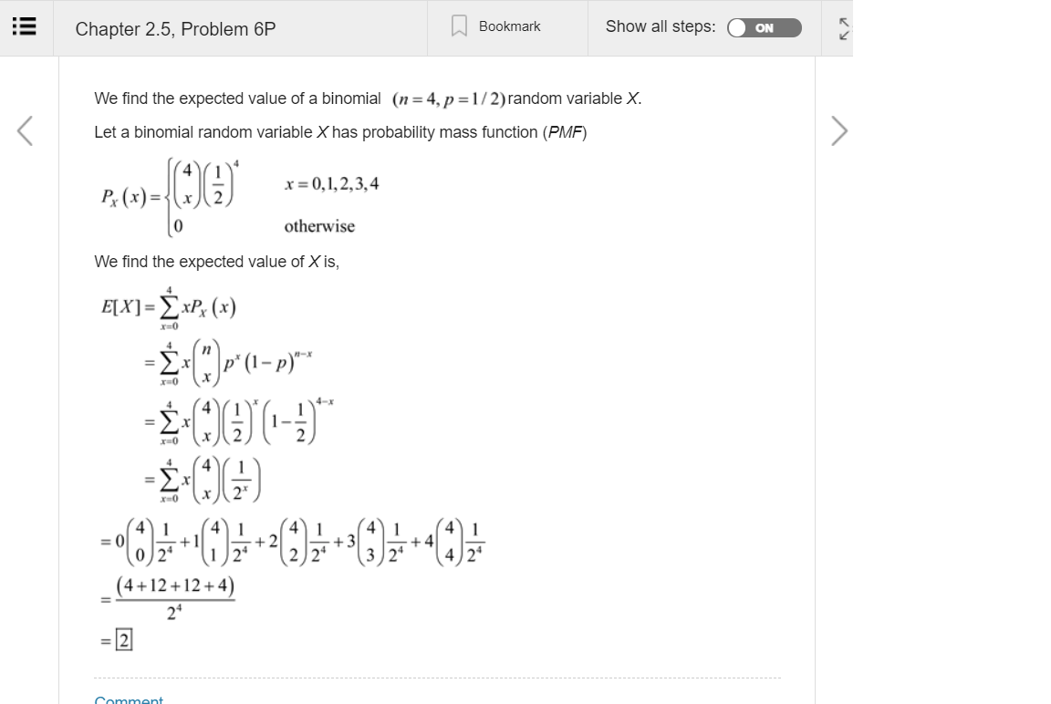 Solved I didn't understand to solve Binomial Random Variable | Chegg.com