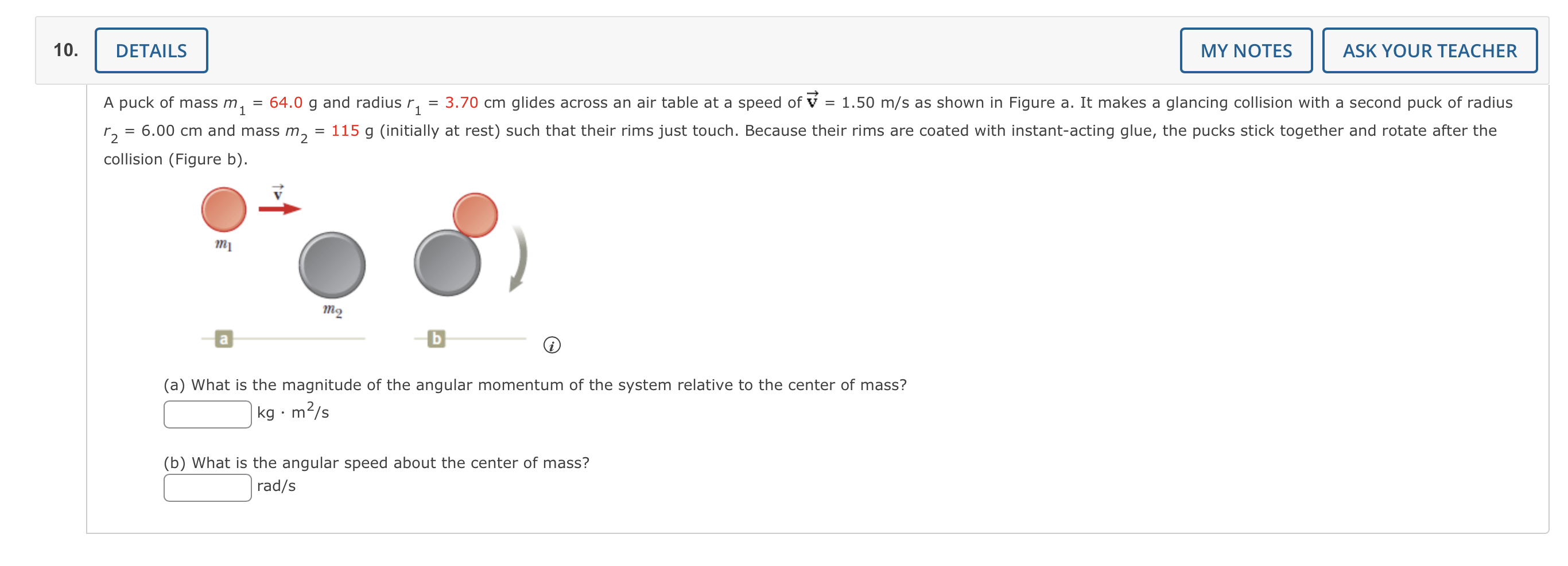 Solved collision (Figure b). (a) What is the magnitude of | Chegg.com