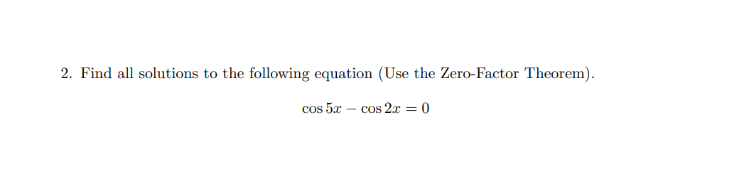 Solved 2. Find all solutions to the following equation (Use | Chegg.com