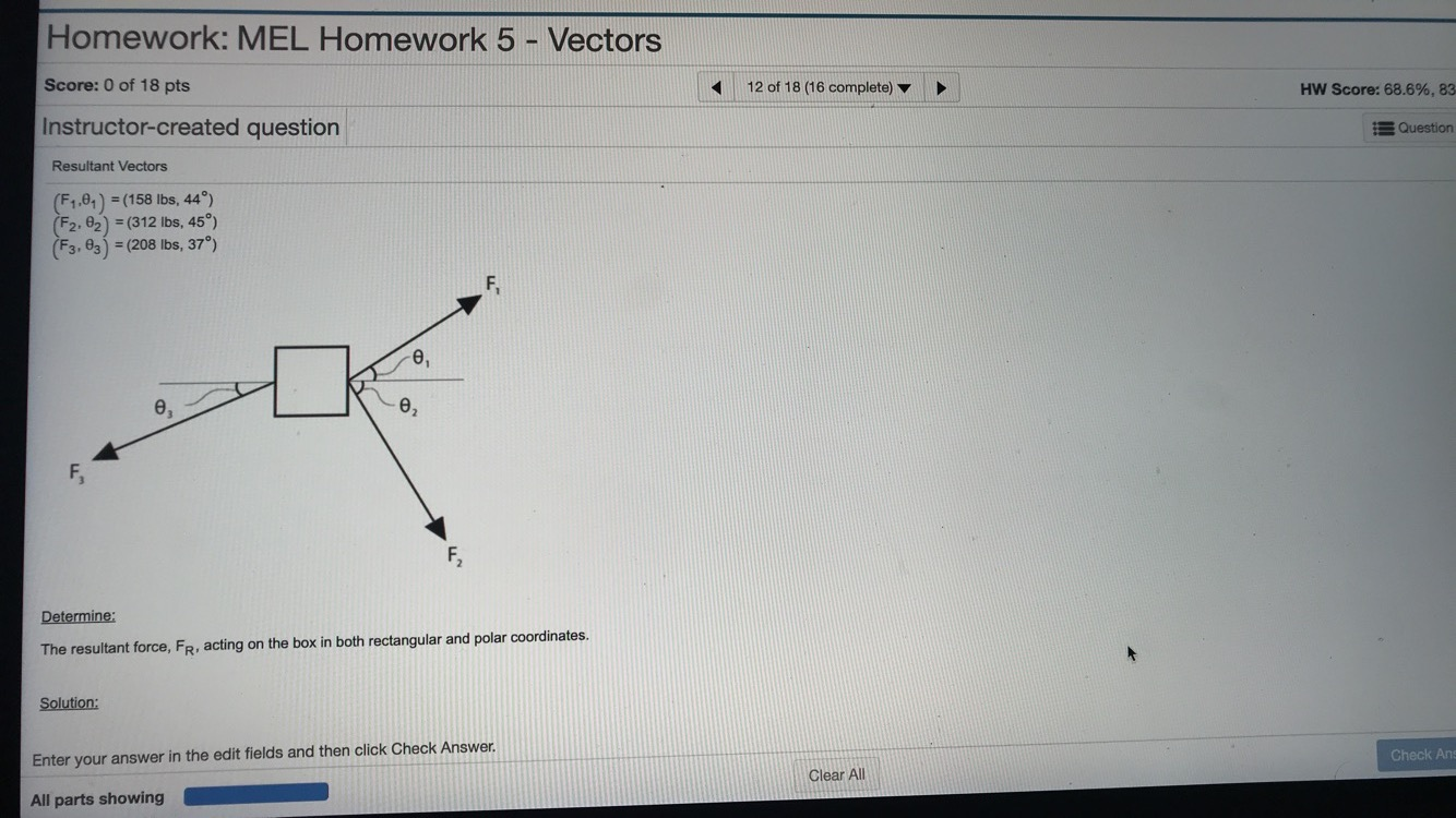 Solved Homework: MEL Homework 5 - Vectors Score: 0 of 18 pts | Chegg.com