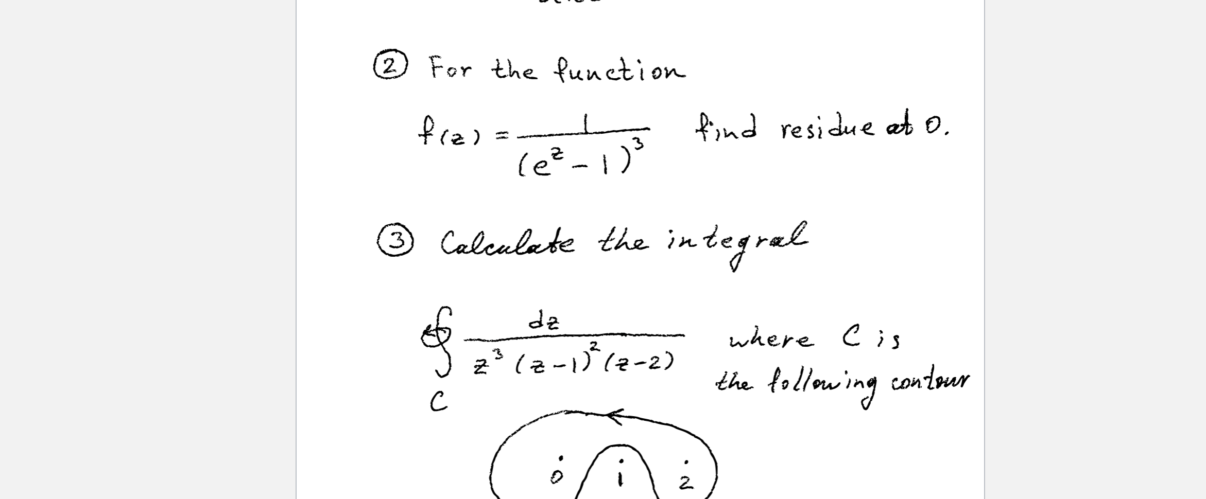 Solved (2) For the function f(z)=(ez−1)31 find residue at 0 | Chegg.com