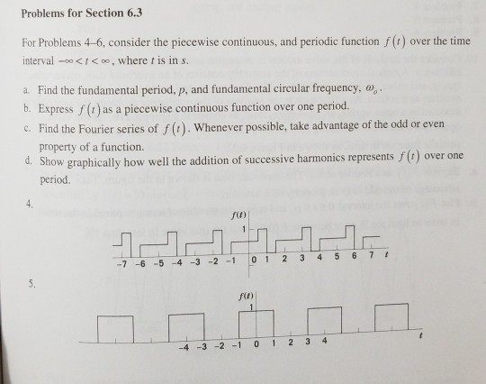Solved Problems for Section 6.3 For Problems 4-6, consider | Chegg.com