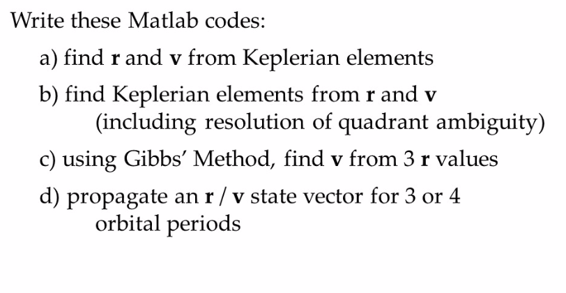 Computational assignment Write these Matlab codes: a) | Chegg.com