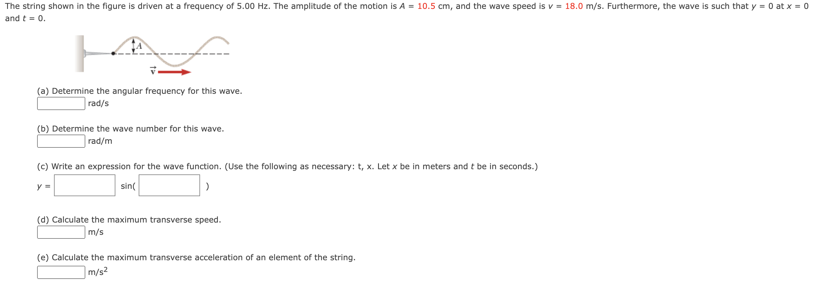 Solved and t=0. (a) Determine the angular frequency for this | Chegg.com