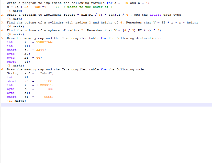 Solved 1. Write a program to implement the following formula | Chegg.com