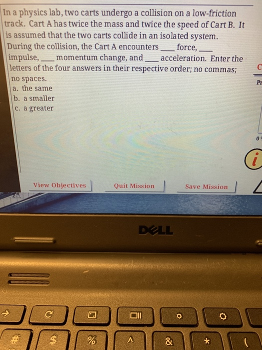 Solved In a physics lab, two carts undergo a collision on a | Chegg.com