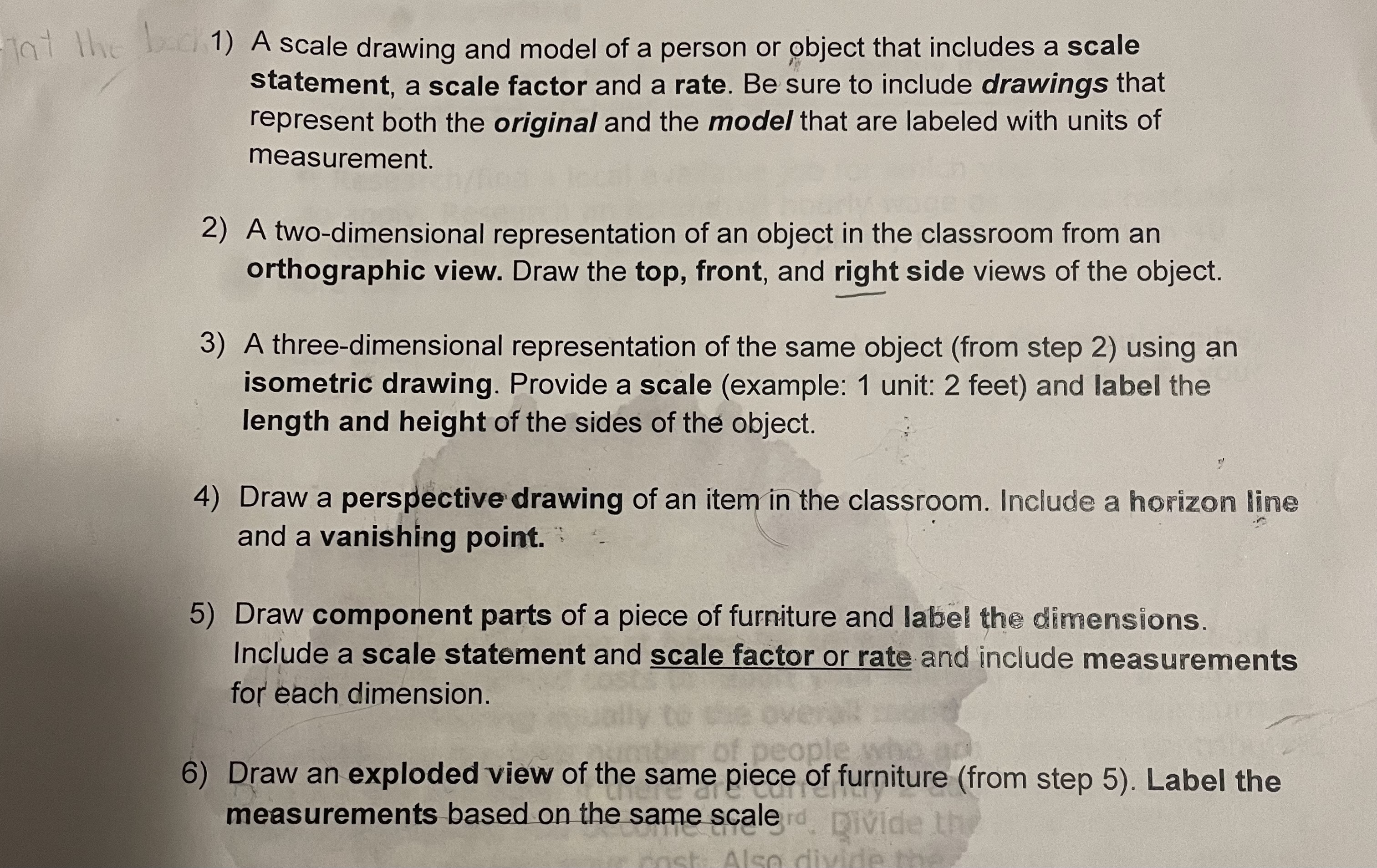 A scale drawing and model of a person or object that | Chegg.com