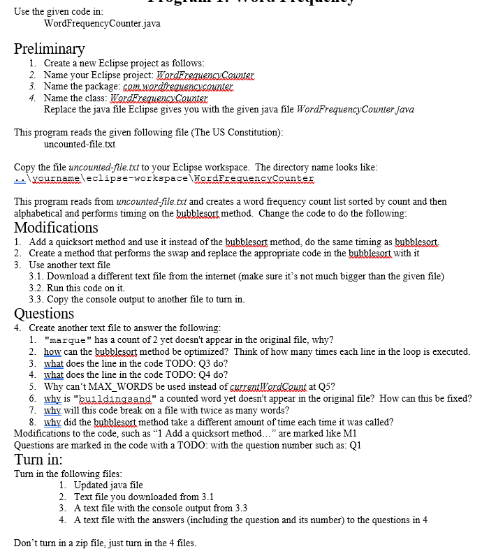 Solved Use the given code in: ALL Programs must use good | Chegg.com