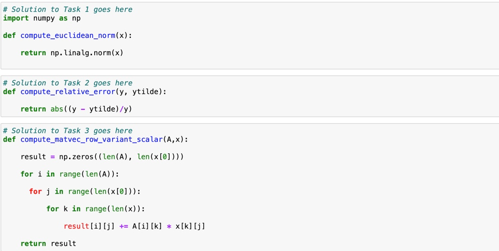 Is my code correct? Measuring relative error among | Chegg.com