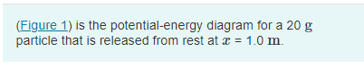 Solved 1 of 1(Figure 1) is the potential-energy diagram for | Chegg.com