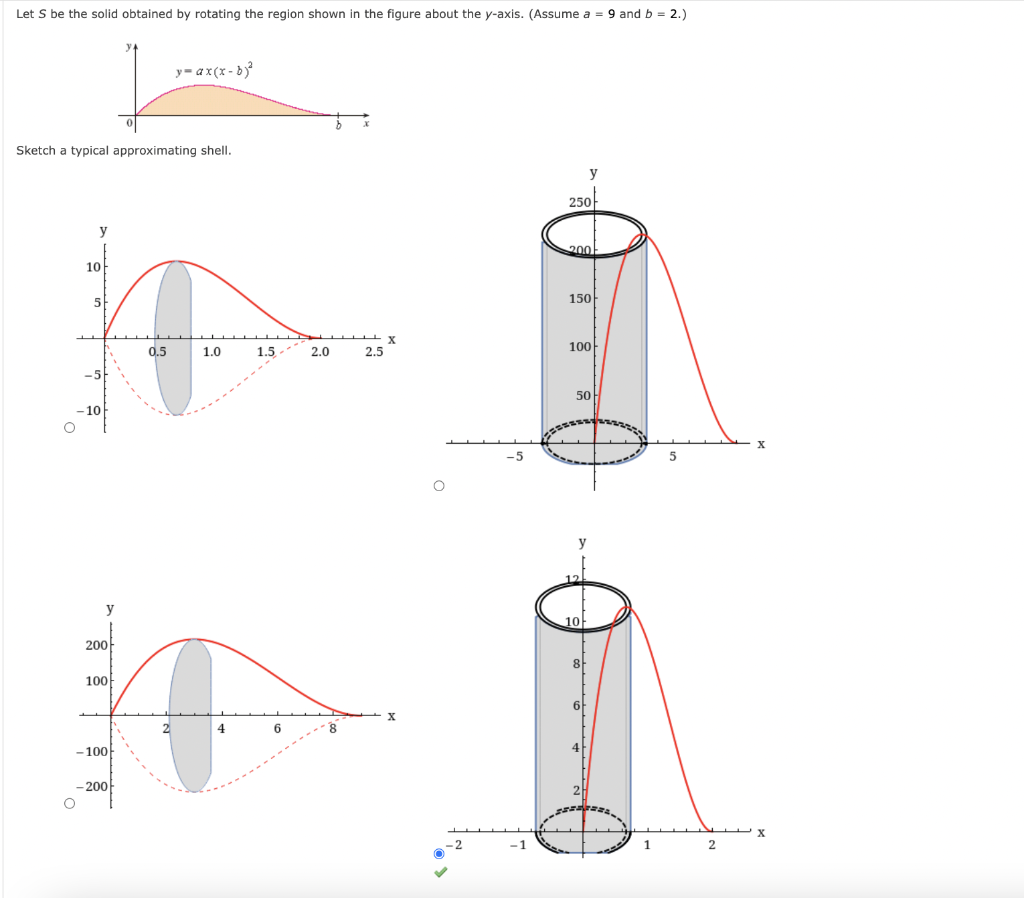 Solved Let S be the solid obtained by rotating the region | Chegg.com