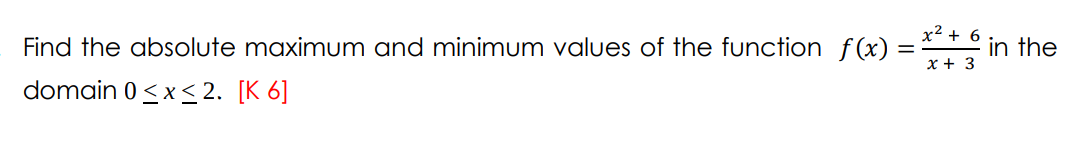Solved Solve by finding critical numbers from first | Chegg.com