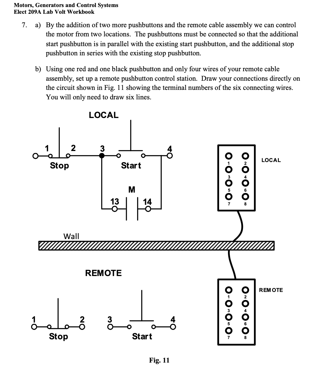 Using one red and one black pushbutton and only four | Chegg.com