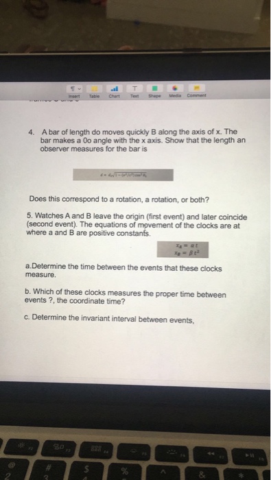 Solved FISI4117-Exam I-Principles of Relativity, | Chegg.com