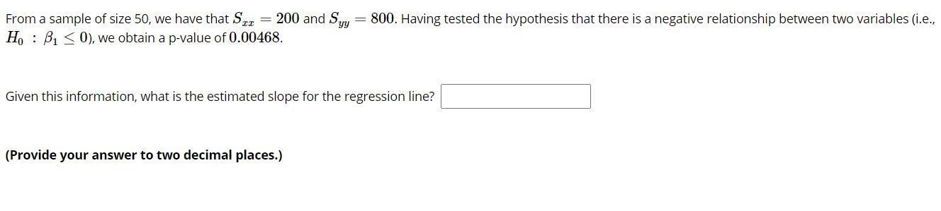 Solved From a sample of size 50, we have that Sex = 200 and | Chegg.com