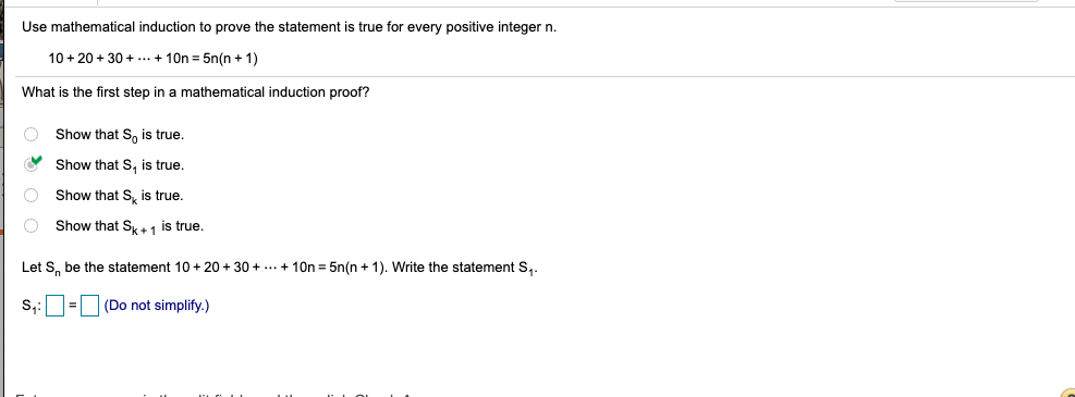 Solved Use mathematical induction to prove the statement is | Chegg.com