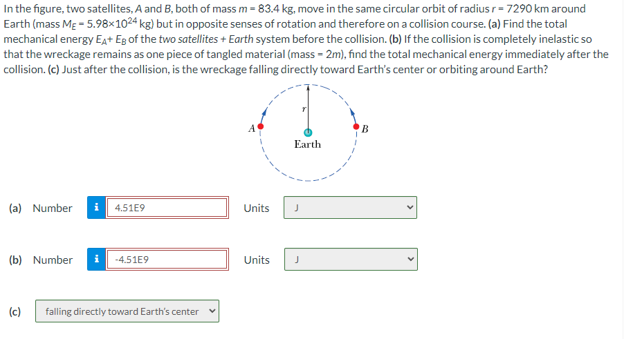 [solved] In The Figure Two Satellites A And B Both Of