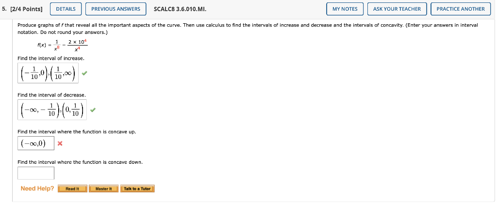 Solved 5. [2/4 points) DETAILS PREVIOUS ANSWERS SCALC8 | Chegg.com