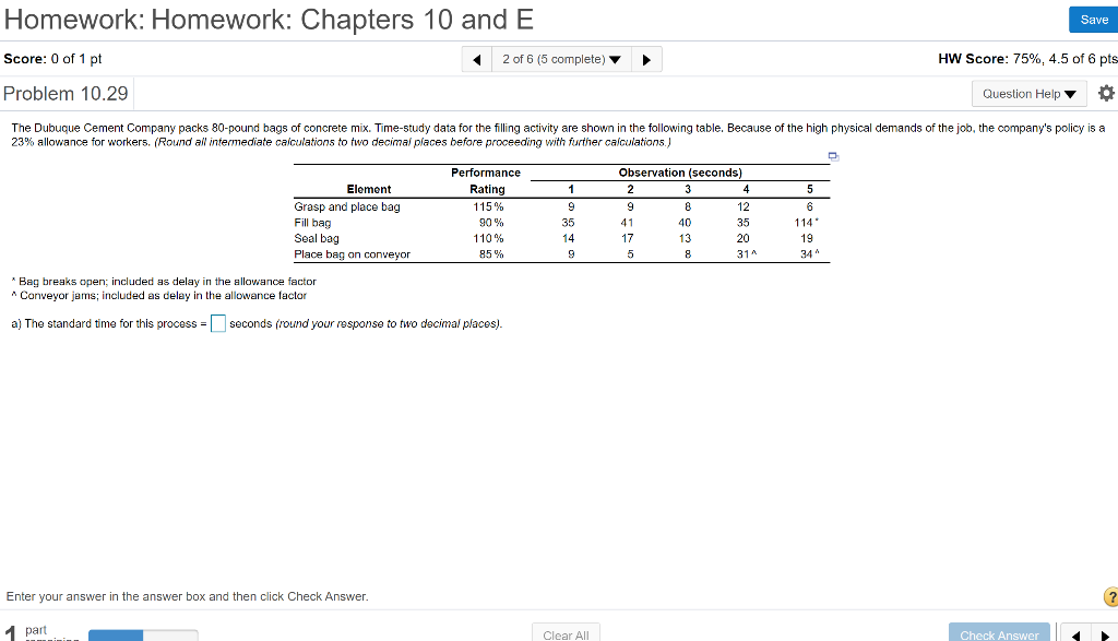 Solved Homework Homework Chapters 10 And E Save Score 0