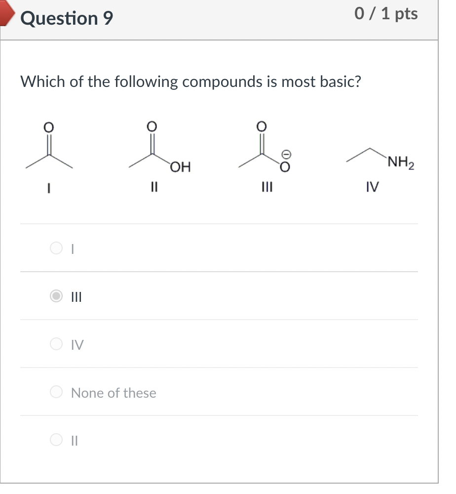 Solved Which of the following compounds is most basic? II | Chegg.com