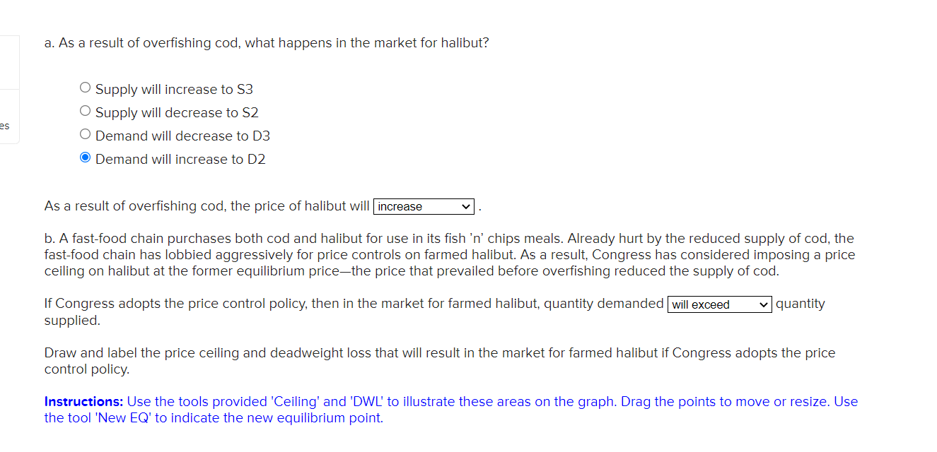 Solved 9 Decades of overfishing have dramatically reduced | Chegg.com