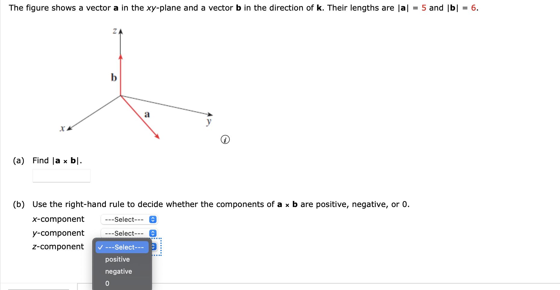 Solved The figure shows a vector a in the xy-plane and a | Chegg.com
