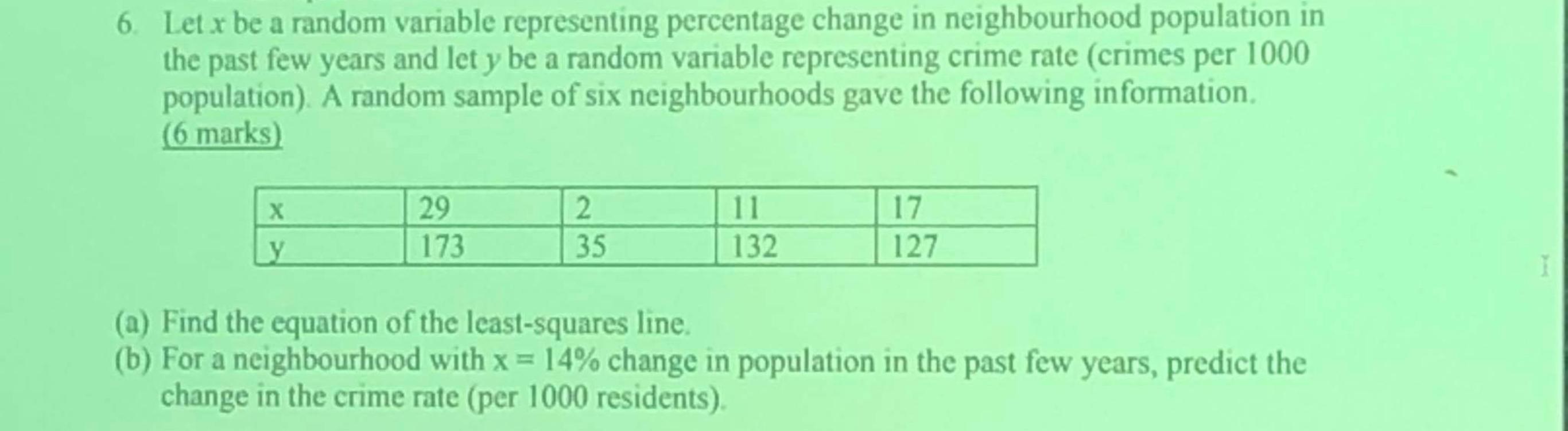 Solved 6. Let x be a random variable representing percentage | Chegg.com