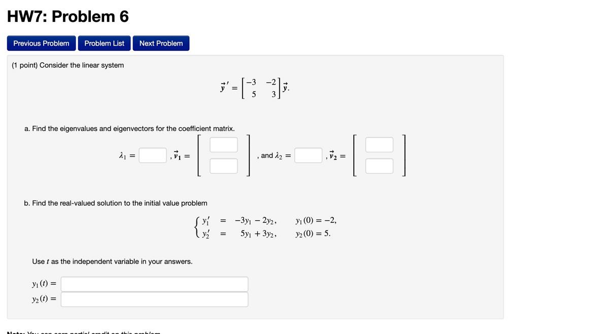 Solved HW7: Problem 6 Previous Problem Problem List Next | Chegg.com