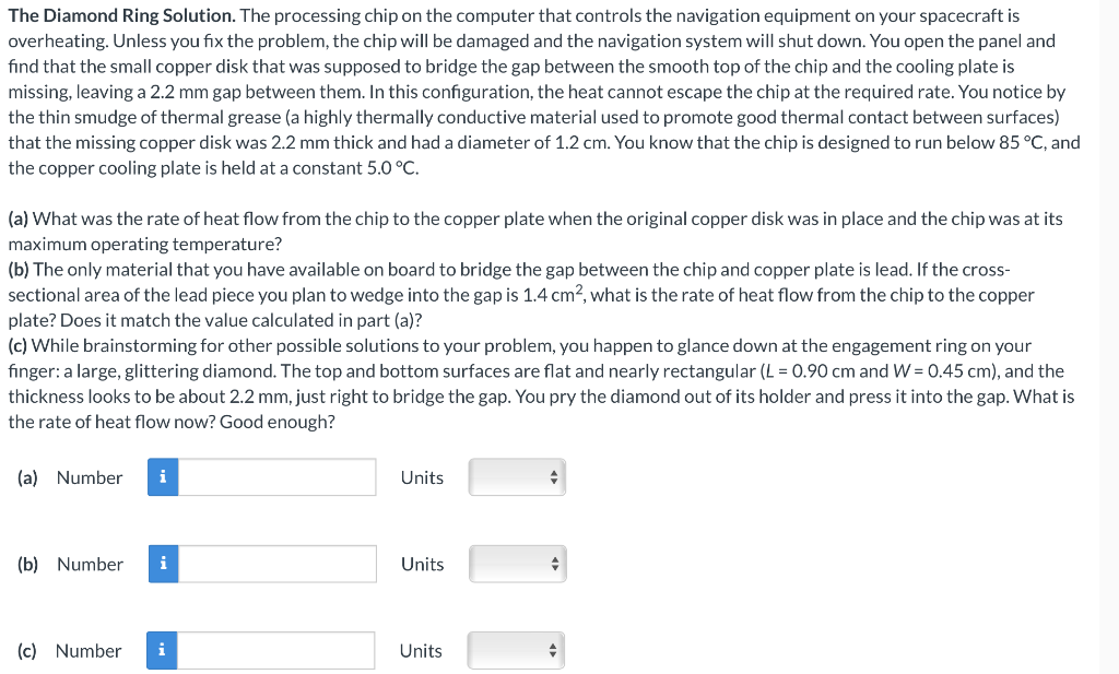 Solved The Diamond Ring Solution. The processing chip on the | Chegg.com