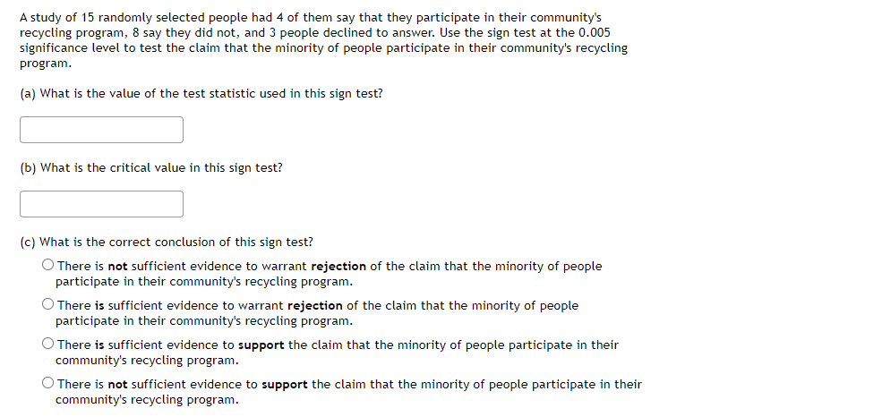 Solved A study of 15 randomly selected people had 4 of them | Chegg.com