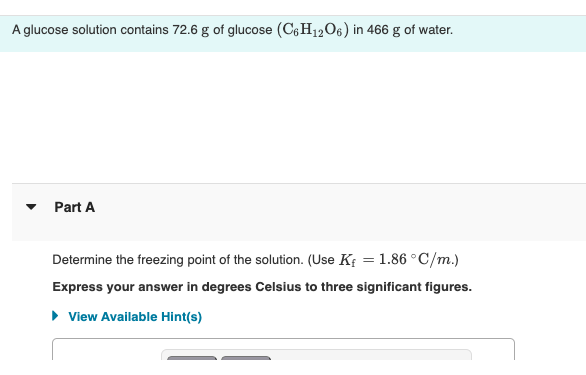Solved A glucose solution contains 72.6g ﻿of glucose | Chegg.com