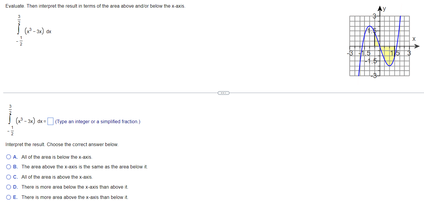 Solved Evaluate. Then interpret the result in terms of the | Chegg.com