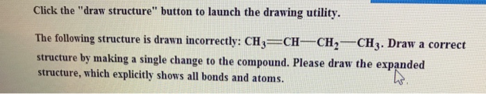 Solved Click the "draw structure" button to launch the | Chegg.com