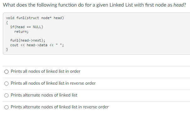 What does the following function do for a given | Chegg.com