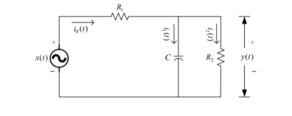 Solved Let the input voltage x (t) and output voltage y (t) | Chegg.com