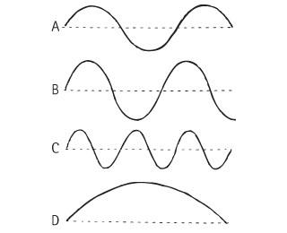 Solved A. Use a ruler and rank these waves from most to | Chegg.com