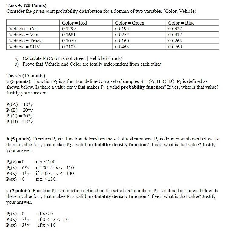 Solved Task 4: (20 Points) Consider the given joint | Chegg.com