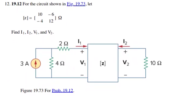 Solved 12. 19.12 For the circuit shown in Fig, 19.73, let | Chegg.com